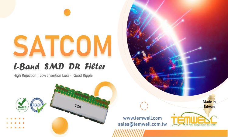 Week News - High-Performance 1442–1478 MHz SMD DR Bandpass Filter for SATCOM by Temwell